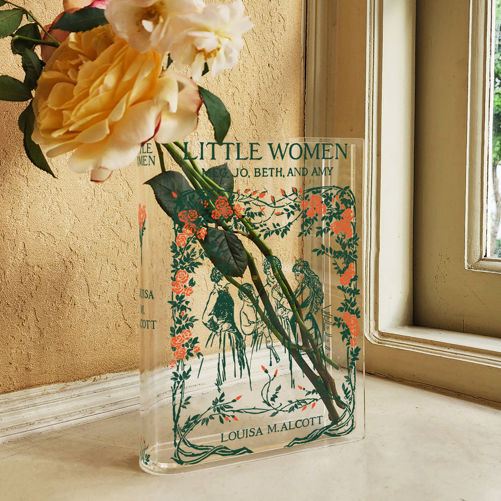 Little Women Acrylic Book Vase - Book Gift for Book Lovers